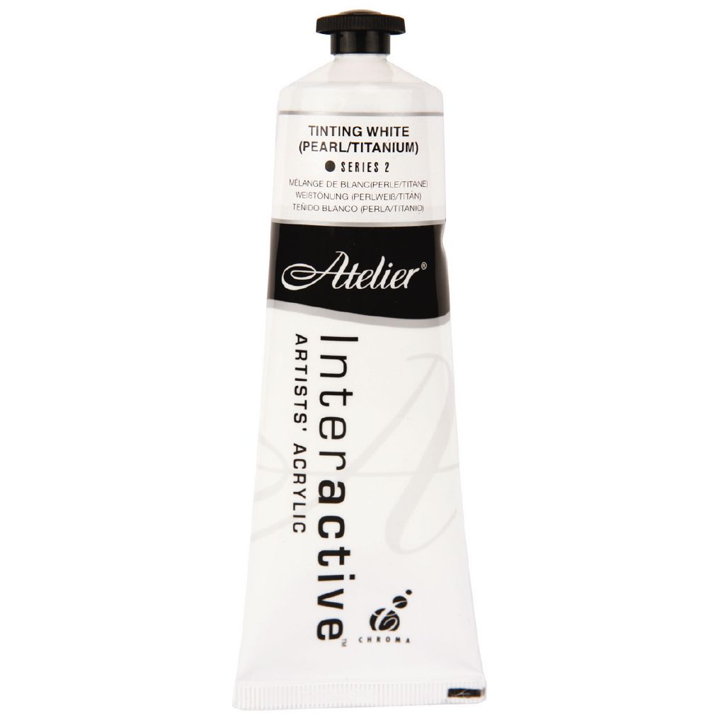 Atelier S2 Acrylic Paint Pearl Titanium Tinting 80ml White | The Warehouse