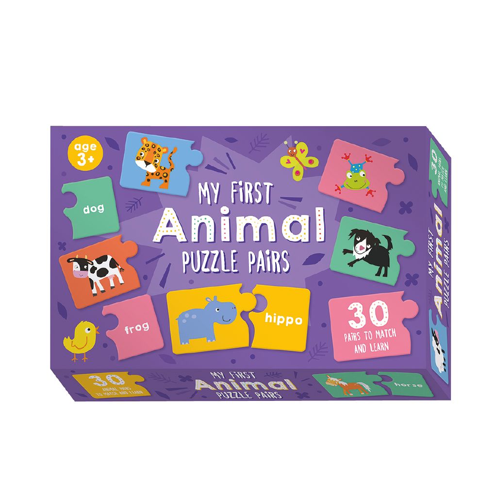 My First Animals: Puzzle Pairs 60 Piece | The Warehouse