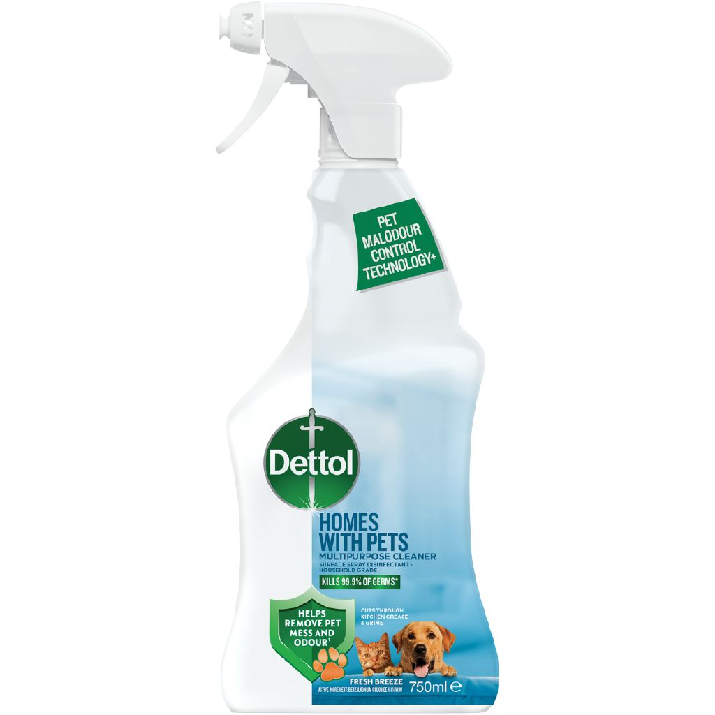 Dettol Homes with Pets Surface Cleaner Trigger 750ml | The Warehouse