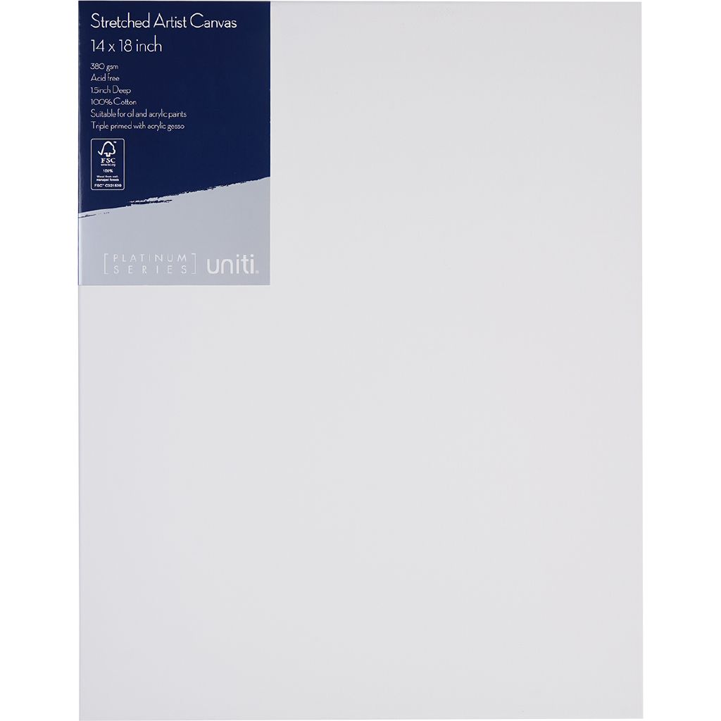 Uniti Plat Canvas 14 Inch x 18 Inch 380gsm | The Warehouse