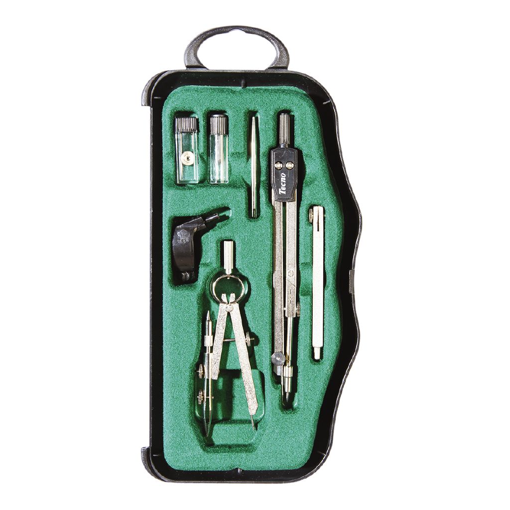 Faber-Castell Compass Set Techno 74 Black | The Warehouse