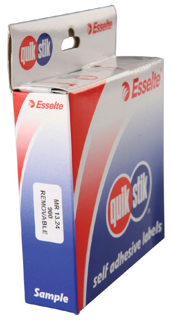 Quik Stik Labels Mr1324 13mm x 24mm 900 Pack White | The Warehouse