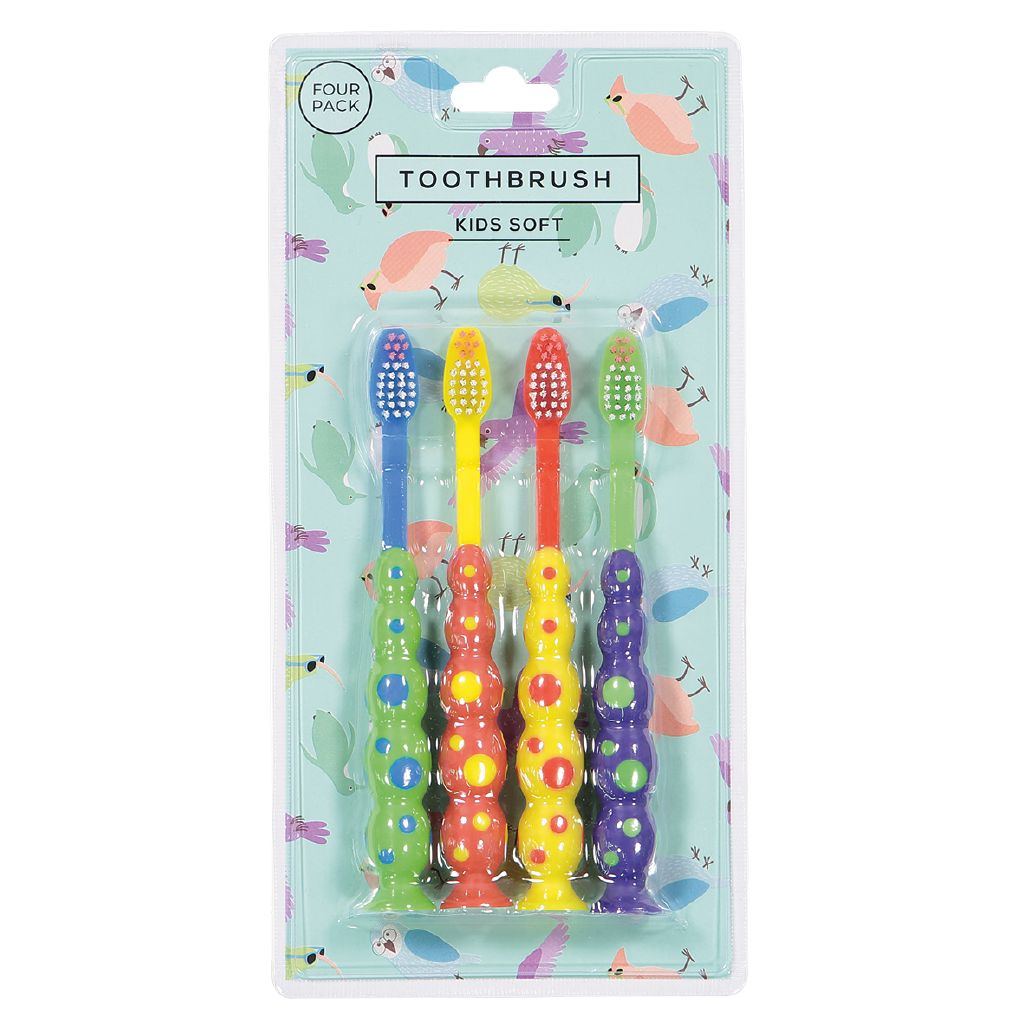 Kids' Toothbrush 4 Pack | The Warehouse