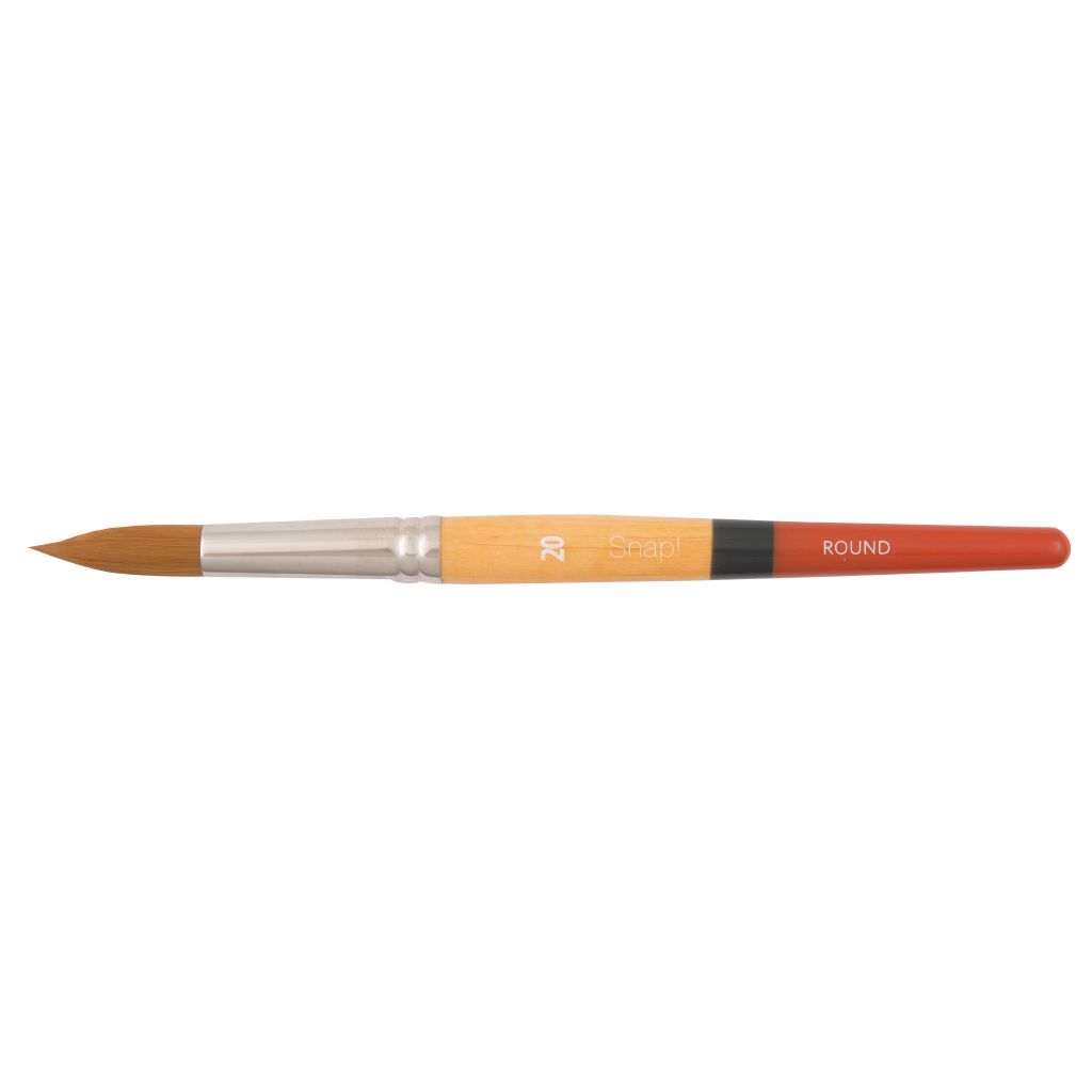 Princeton Snap Brush Short Handle Taklon Round 20 Gold Gold | The Warehouse