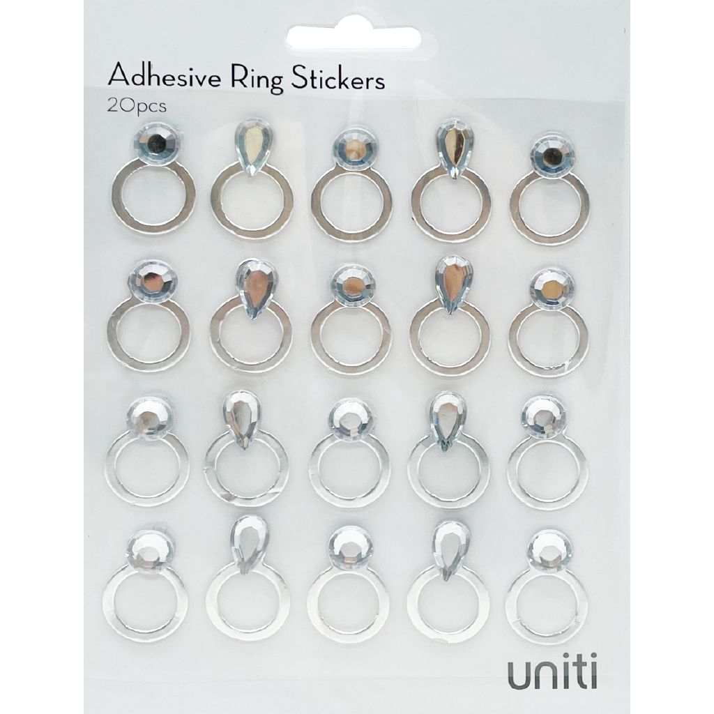 Uniti Gem Ring Stickers 20 Pieces | The Warehouse