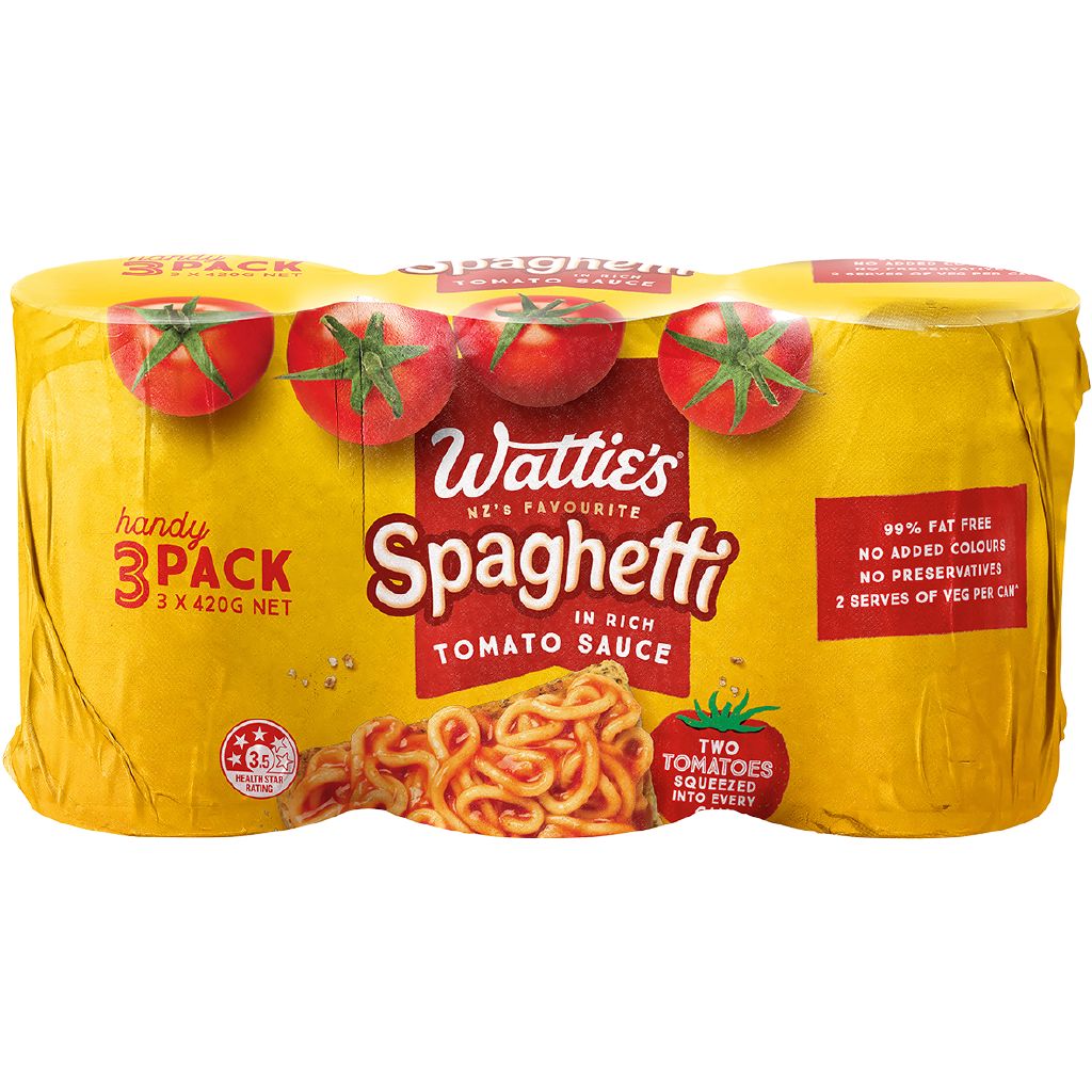 Wattie's Spaghetti Handypack 420g | The Warehouse