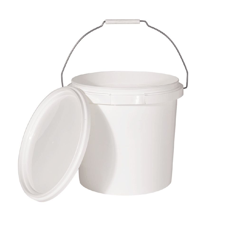 Living & Co Pail with Lid White 10L White | The Warehouse