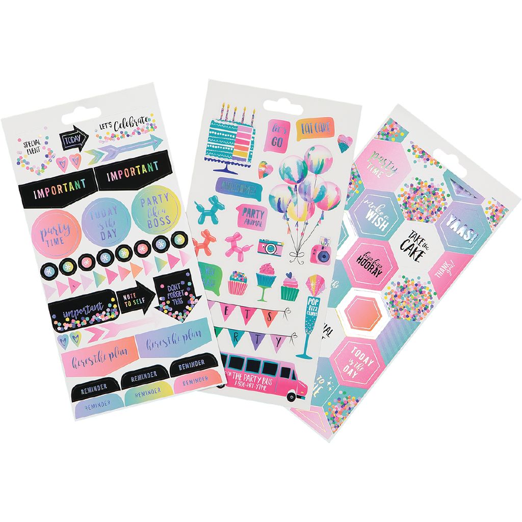 Uniti Celebration Sticker Book 16 Sheets | The Warehouse