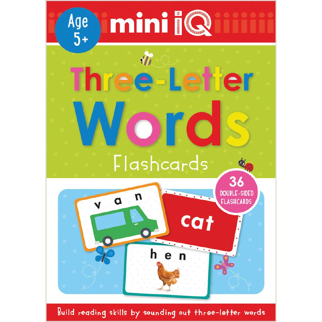 Mini iQ Three-Letter Words Flashcards | The Warehouse