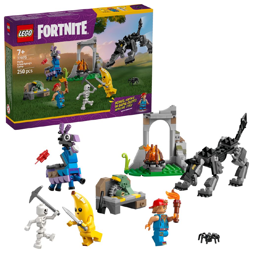 LEGO Fortnite Peely and Sparkplug's Camp 77075 | The Warehouse