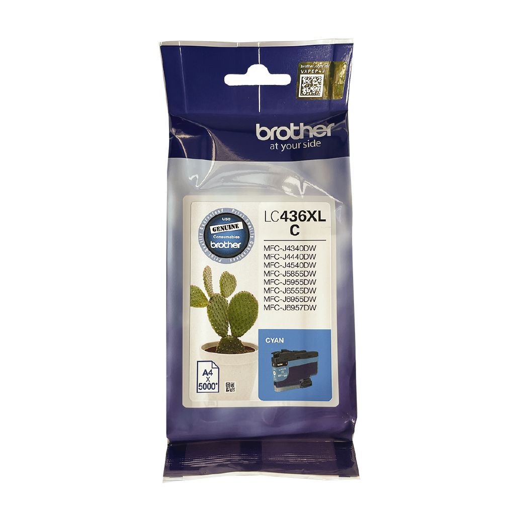 Brother LC436XLC Ink Cyan 5000 Pages Cyan | The Warehouse