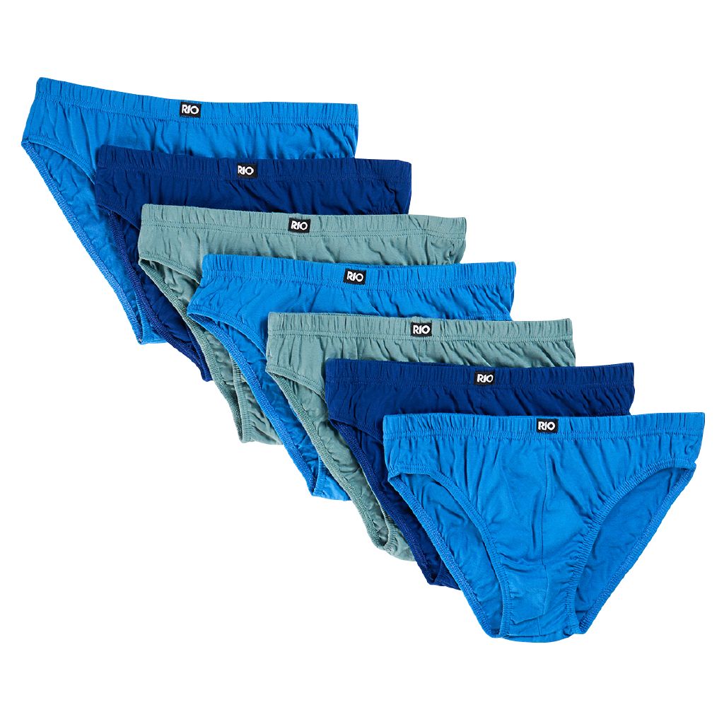 Rio Men's Hipster Briefs 7 Pack Blue/Navy | The Warehouse