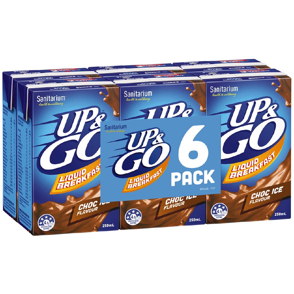 Up & Go Chocolate Ice 250ml 6 Pack | The Warehouse