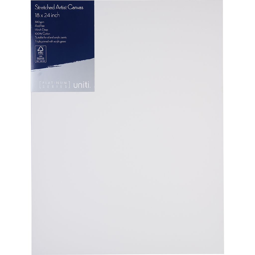 Uniti Plat Canvas 18 Inch x 24 Inch 380gsm | The Warehouse