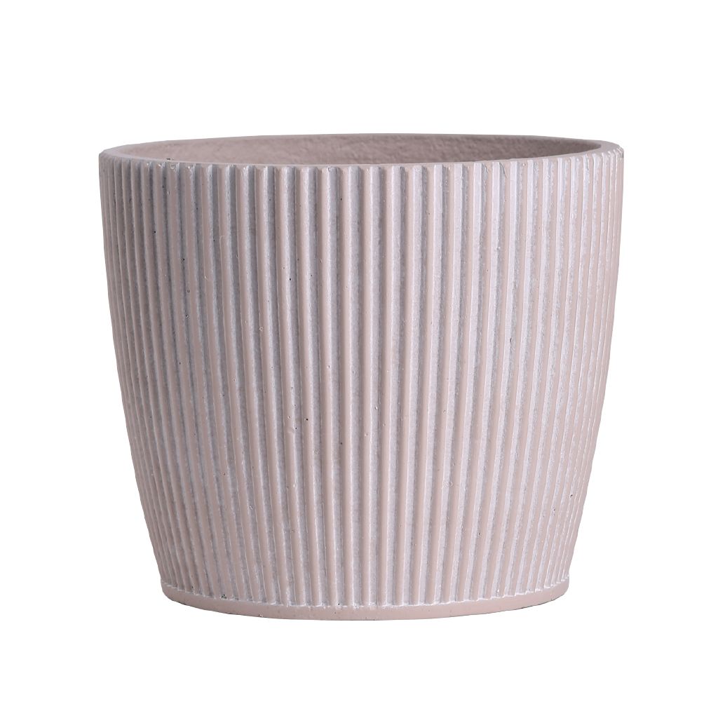 Kiwi Garden Ribbed Pot Smokey Pink Pink | The Warehouse