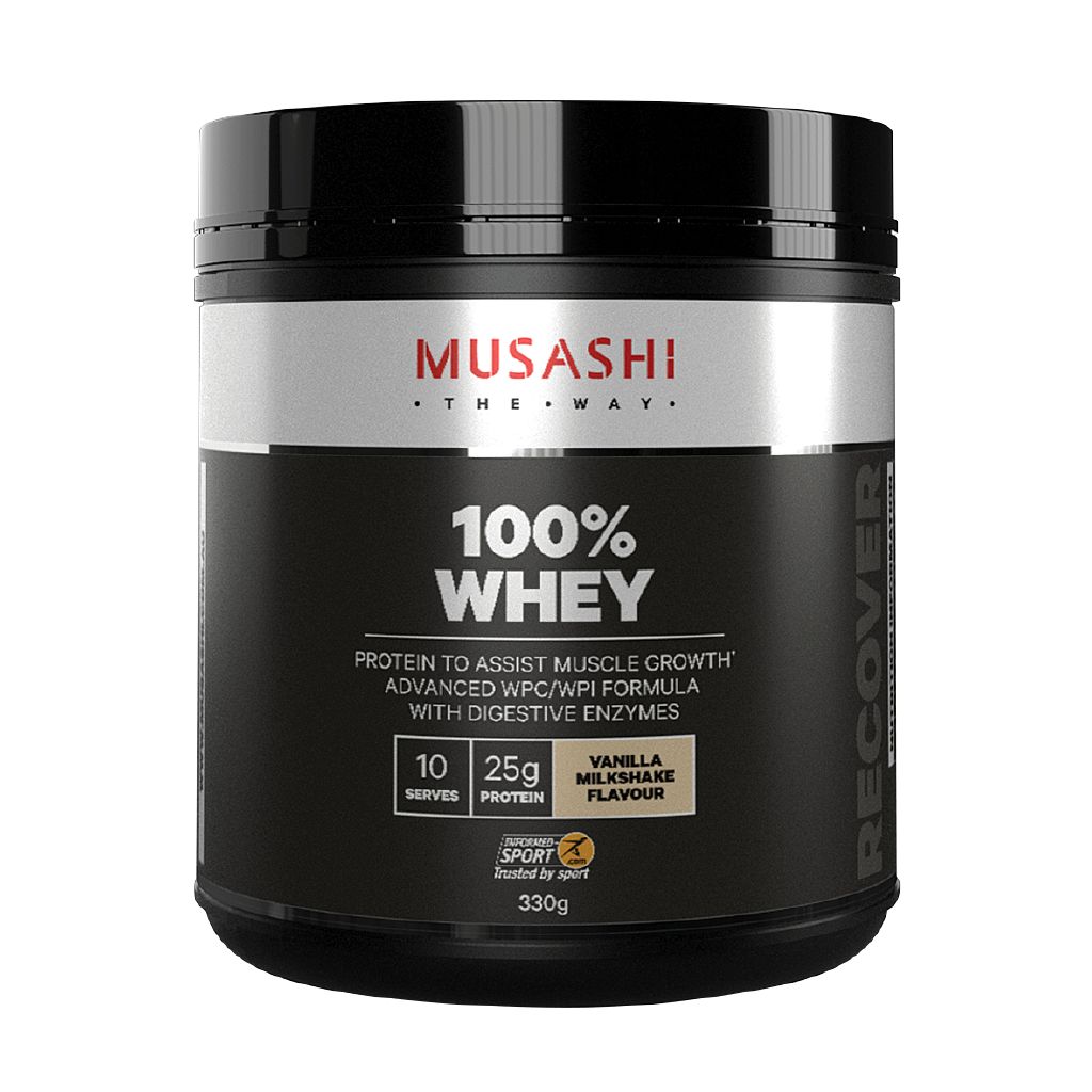Musashi 100% Whey Vanilla 330g | The Warehouse