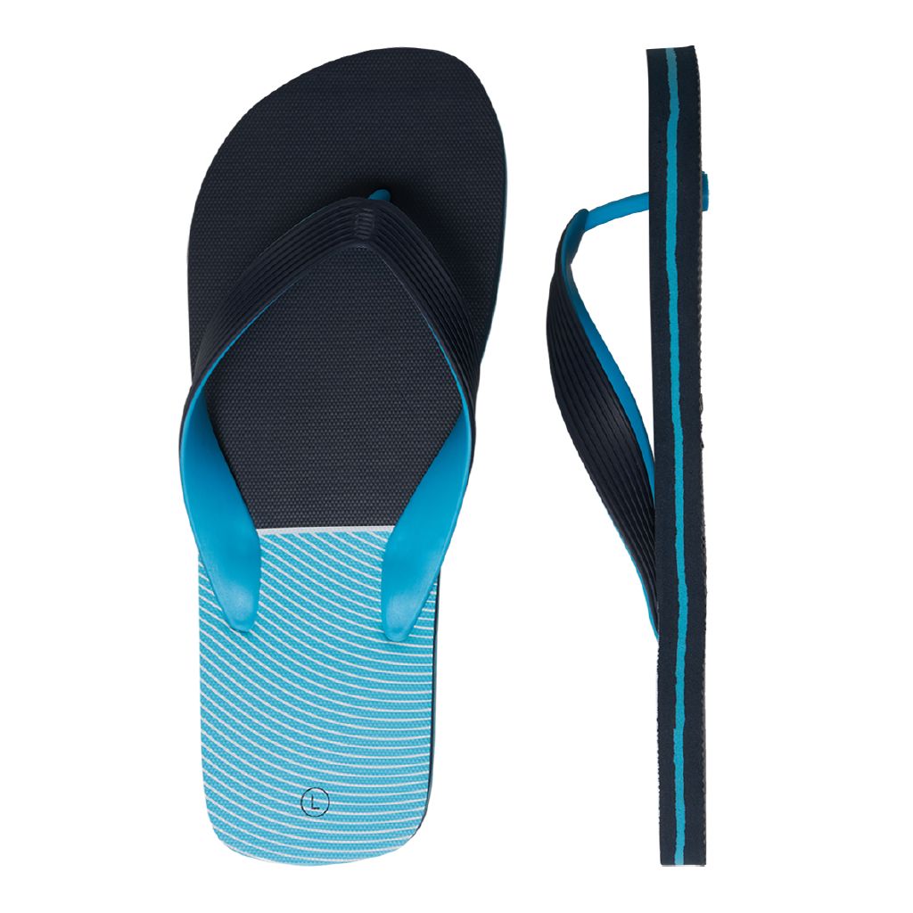 H&H Men's Double Plug Jandals Navy | The Warehouse