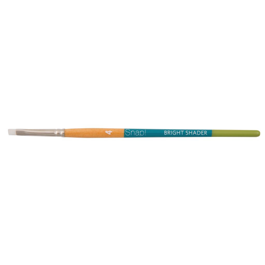 Princeton Snap Brush Short Handle Taklon Bright Shader 4 White White ...