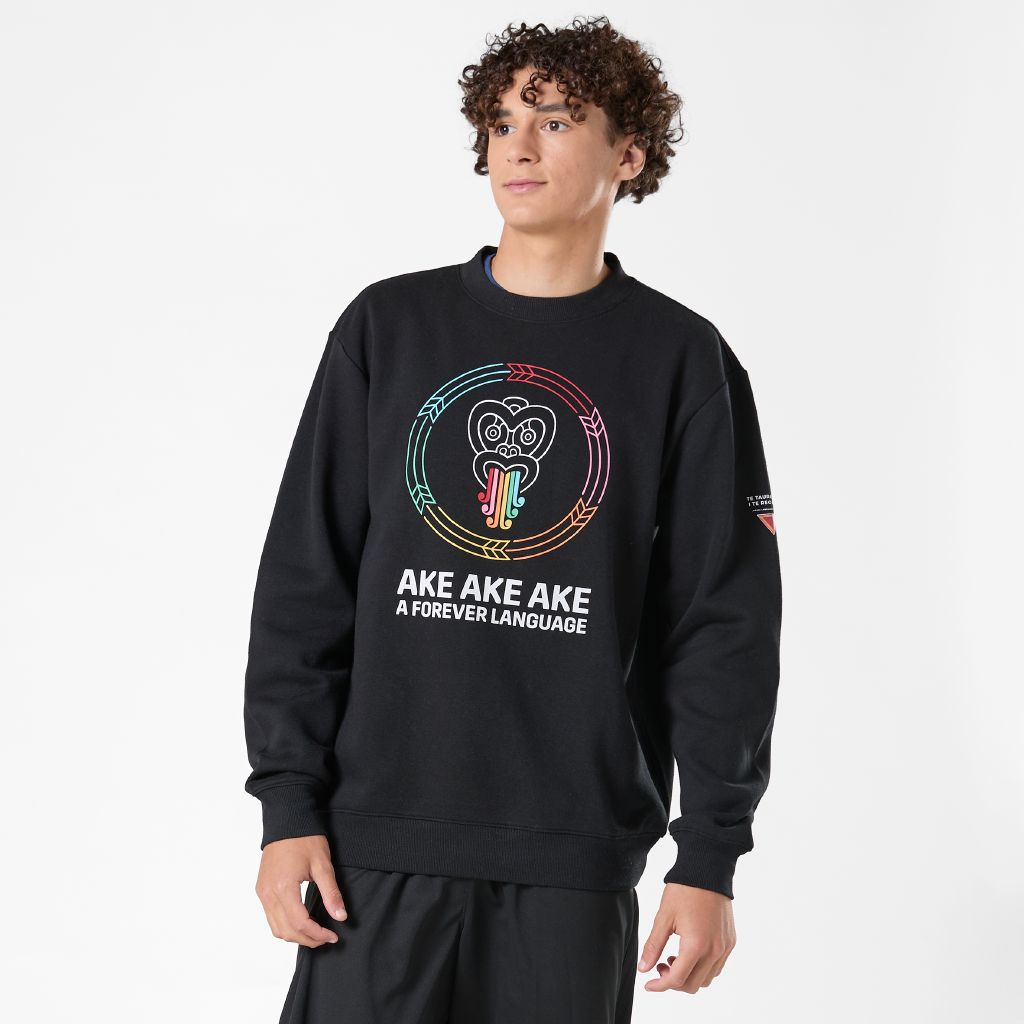 MLC Adult's Unisex Crew Sweatshirt Black | The Warehouse