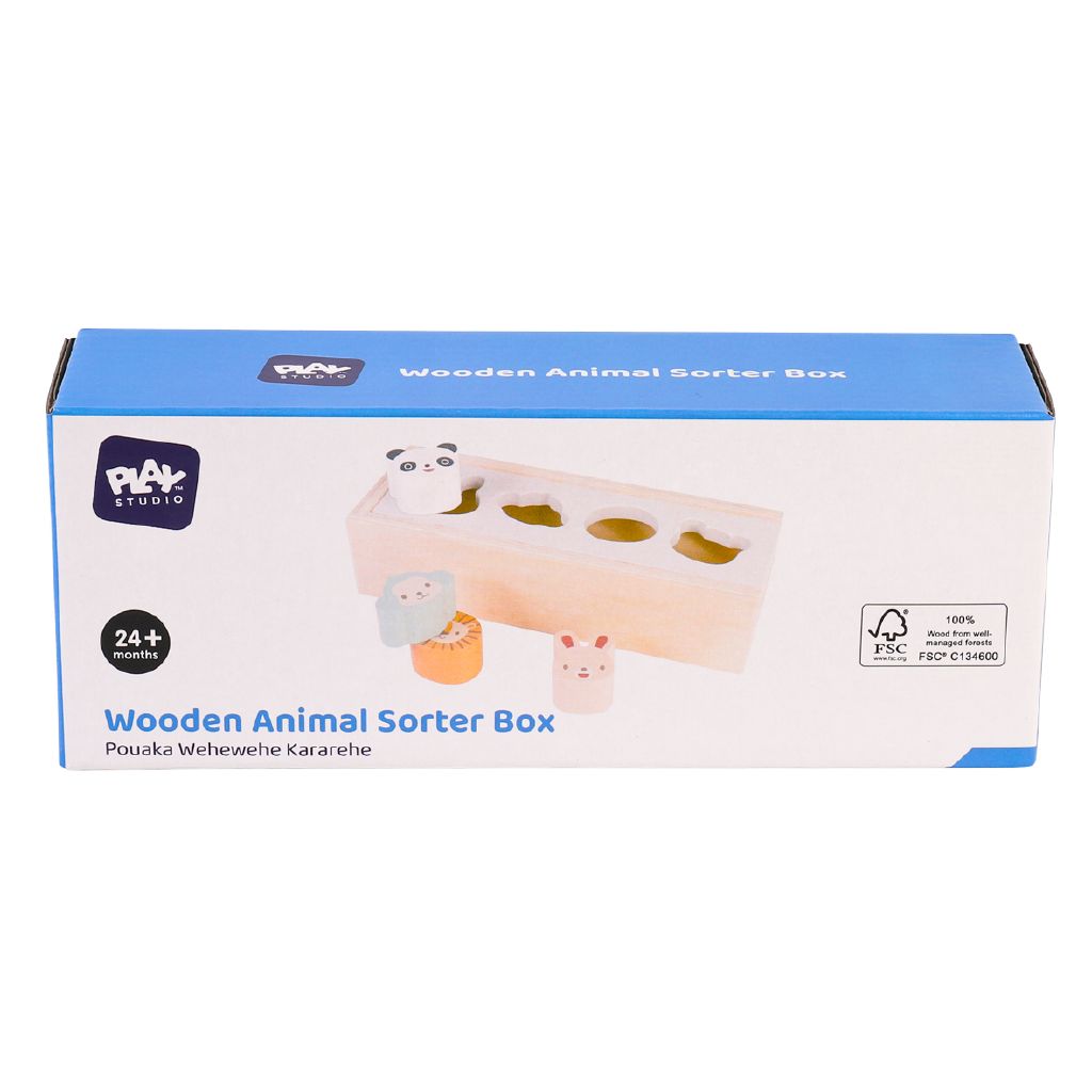 Play Studio Wooden Animal Sorter Box | The Warehouse
