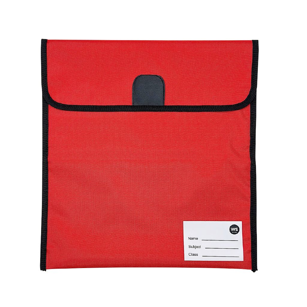 WS Book Bag 330mm x 360mm Red Red | The Warehouse