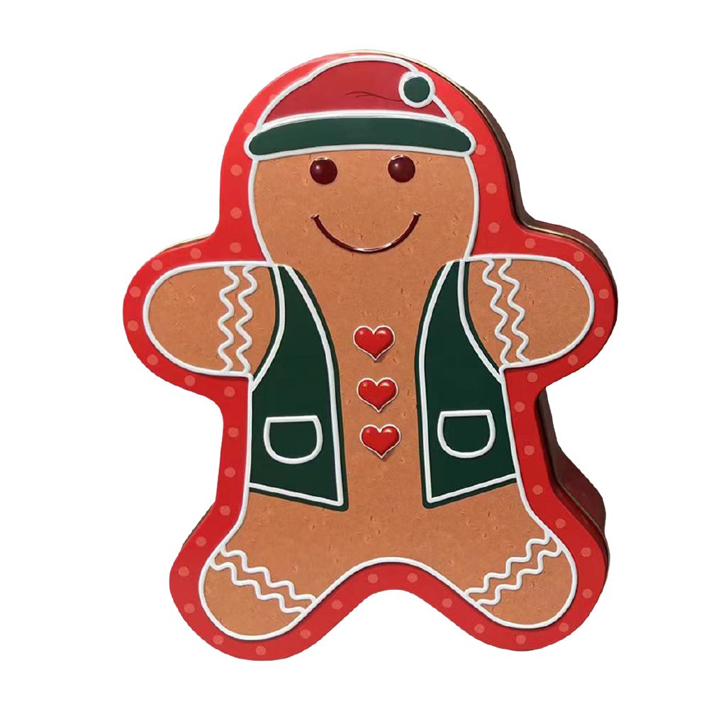 Gingerbread Man Tin With Christmas Cookies 160g | The Warehouse