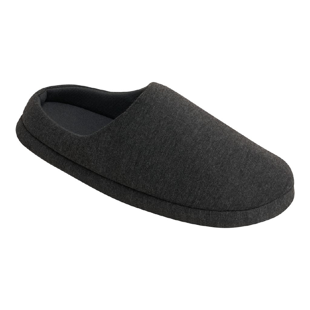 H&H Men's Essential Scuff Slippers Grey Dark | The Warehouse