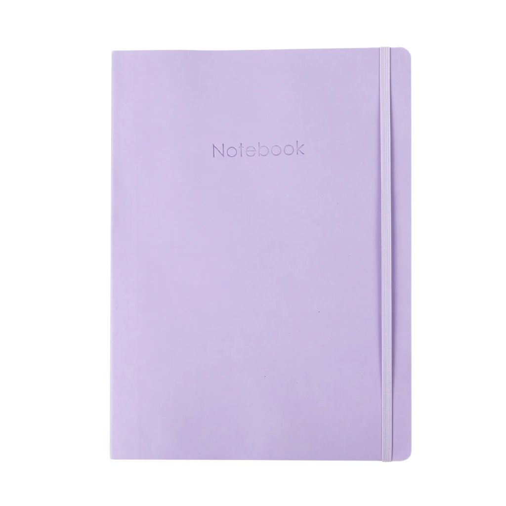 Uniti Colour Pop Soft Touch Notebook Purple Mid A4 Purple Mid | The ...