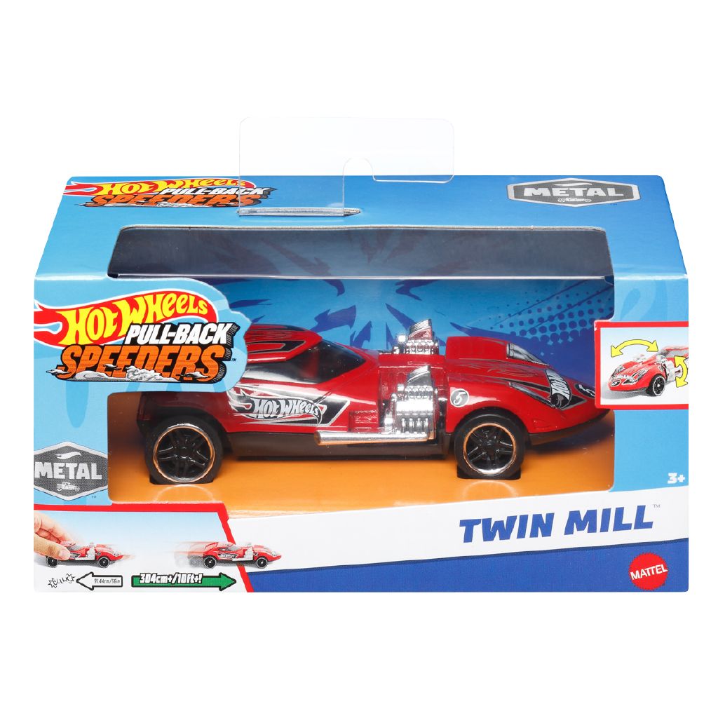 Hot Wheels Diecast Pull Back Racers Assorted Assorted | The Warehouse