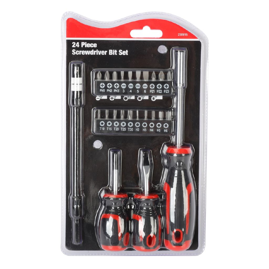 Screwdriver Bit Set 24 Piece | The Warehouse