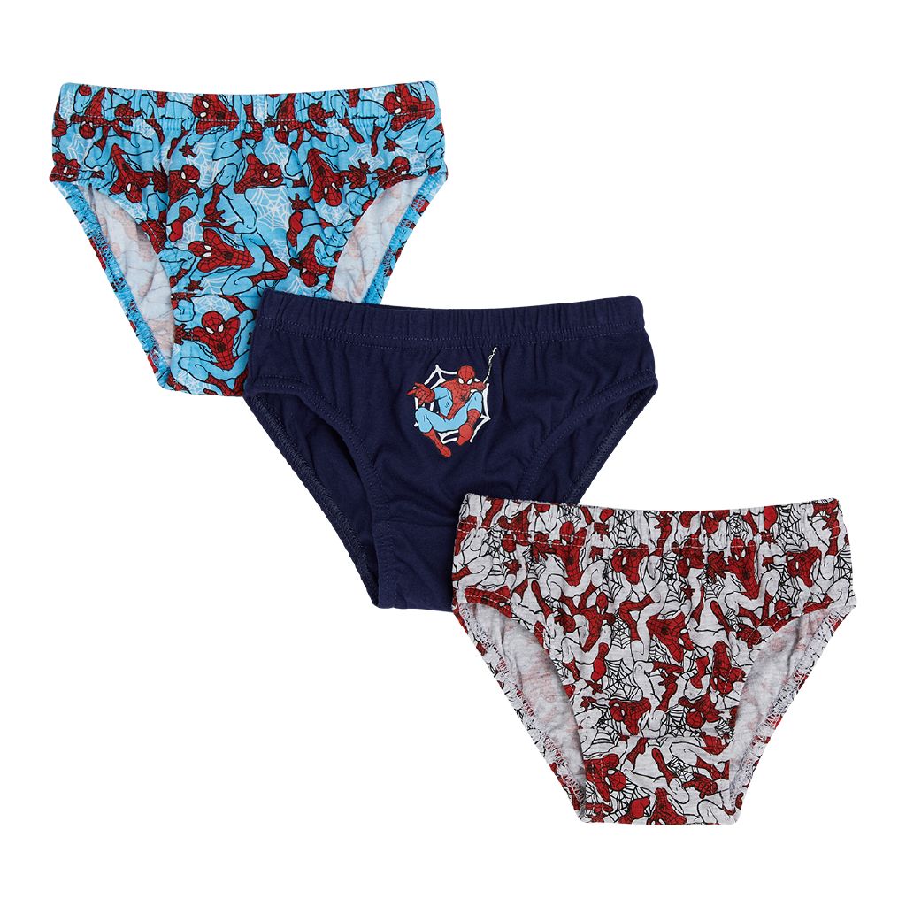 Spider-Man Briefs 3 Pack Blue Mid | The Warehouse