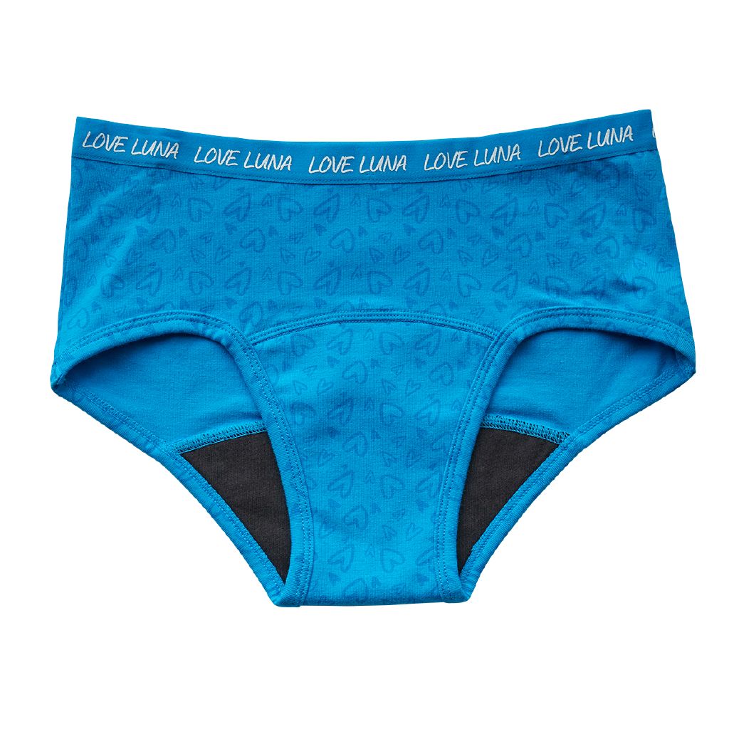 Love Luna Teens' Period Boyleg Briefs Blue | The Warehouse