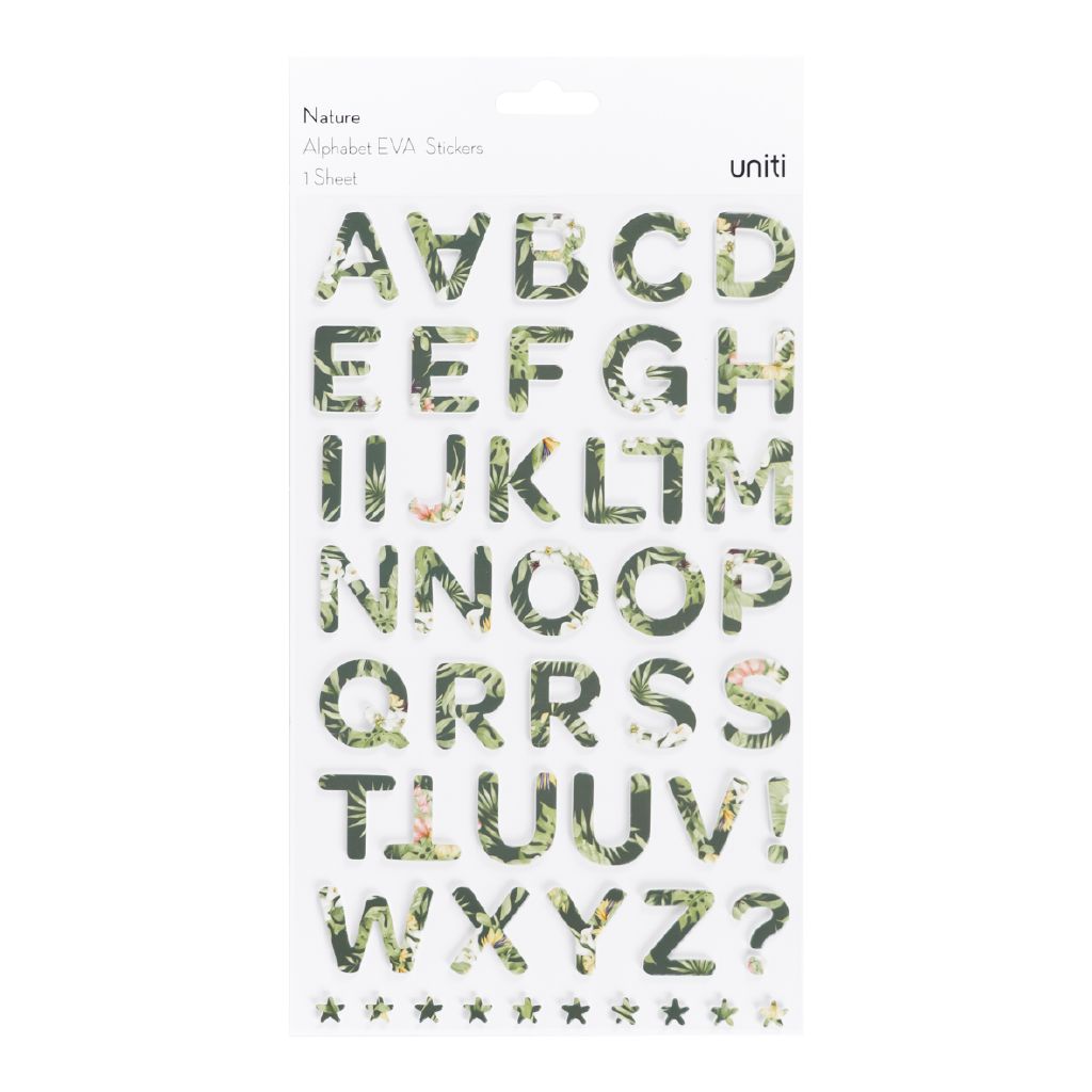 Uniti Nature Alpha Stickers | The Warehouse
