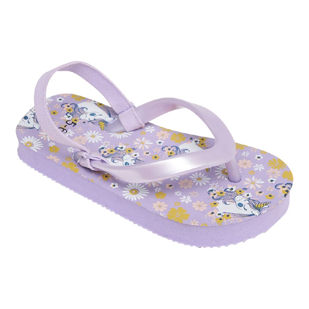 Young Original Junior Kids' Recycled Printed Jandals Purple Mid | The ...