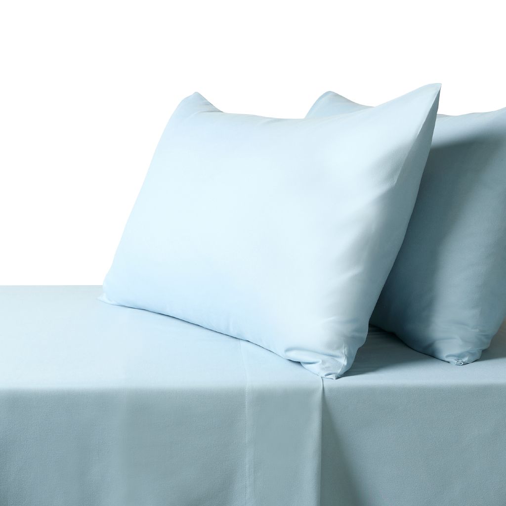 Living & Co Microfibre Sheet Set Blue | The Warehouse