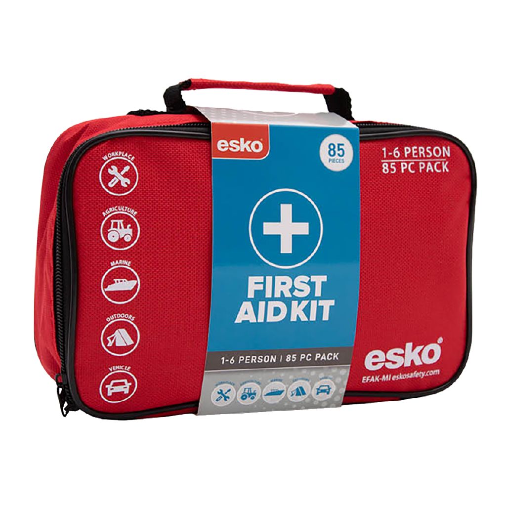 Esko First Aid Kit 1-6 Person Fabric Case With Handle 85 Piece | The ...