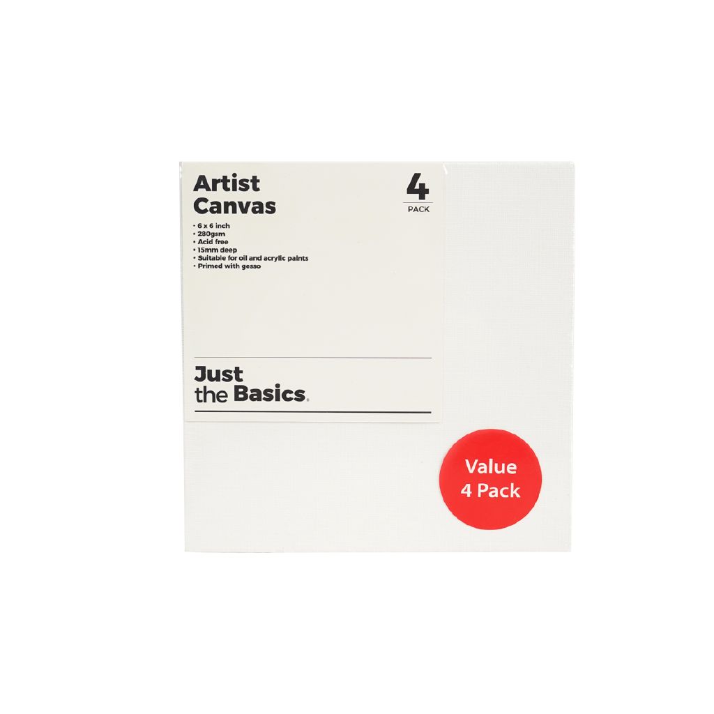 Just the Basics Canvas 6 x 6 inch | The Warehouse