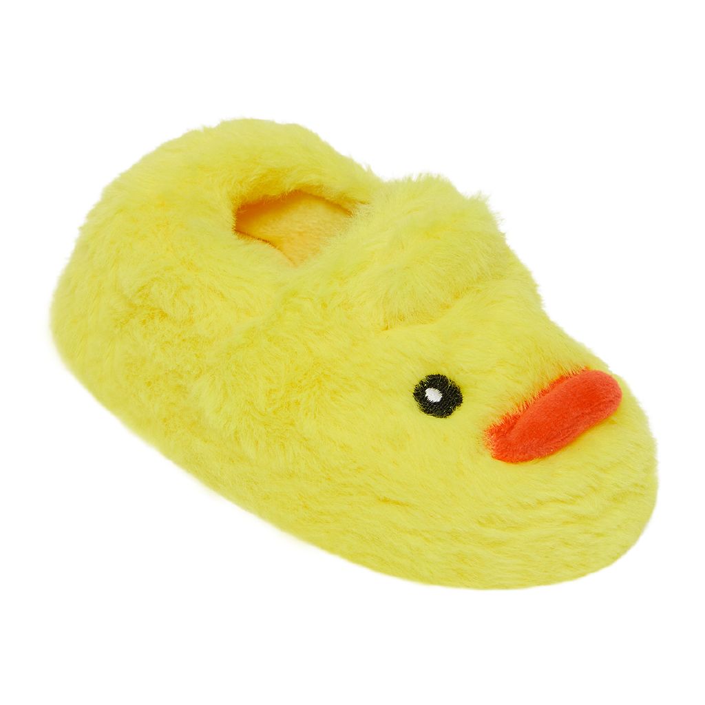 Young Original Junior Kids' Ducky Closed Back Slippers Yellow | The ...