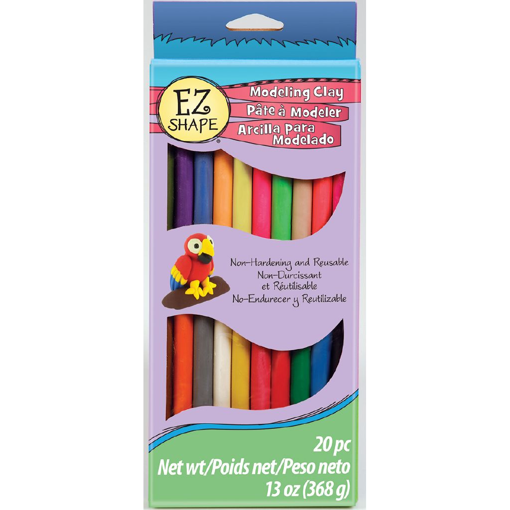 Sculpey EZ Shape Modelling Clay 20 Piece Colour Sampler | The Warehouse