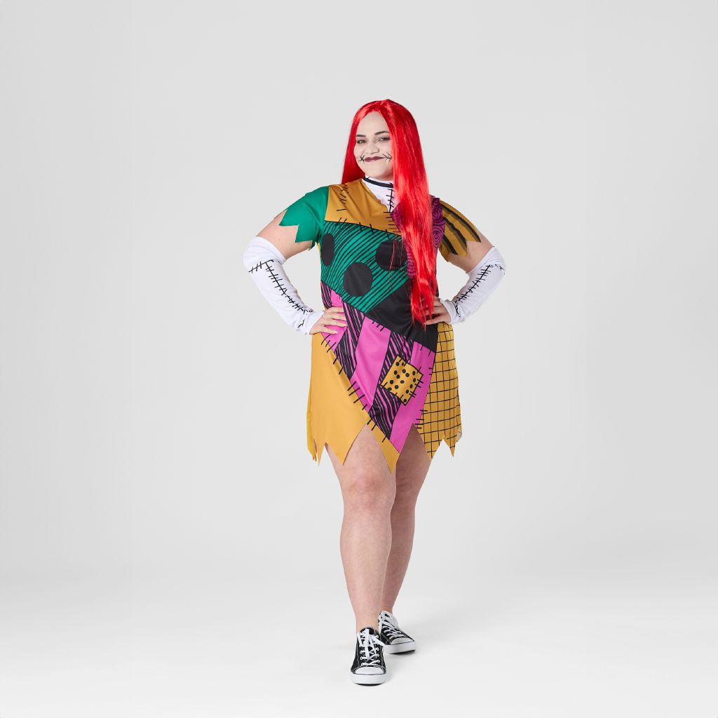 Nightmare Before Christmas Sally Finkelstein Adult Costume Yellow ...