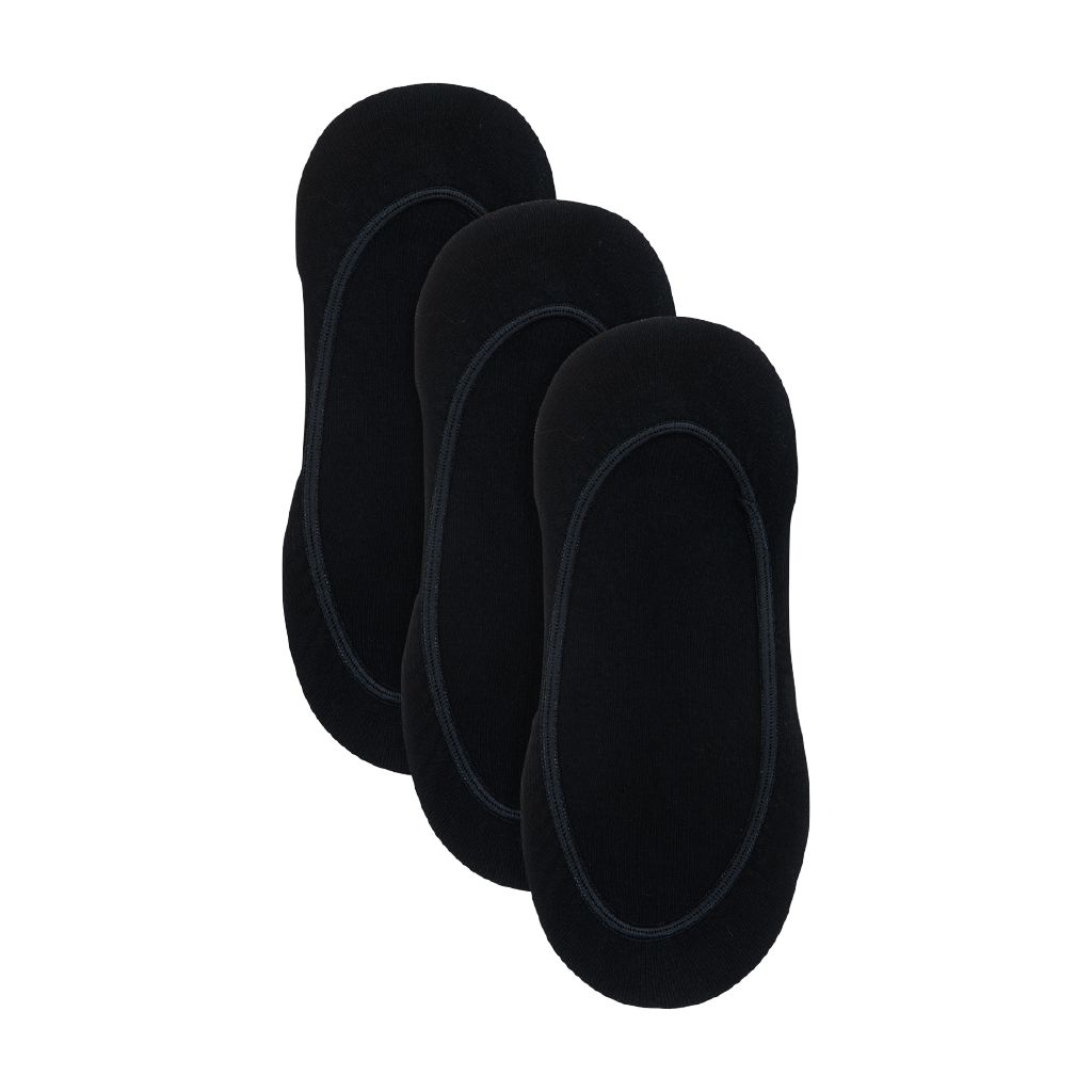 Underworks Women's Invisible Footlets 3 Pack Black | The Warehouse