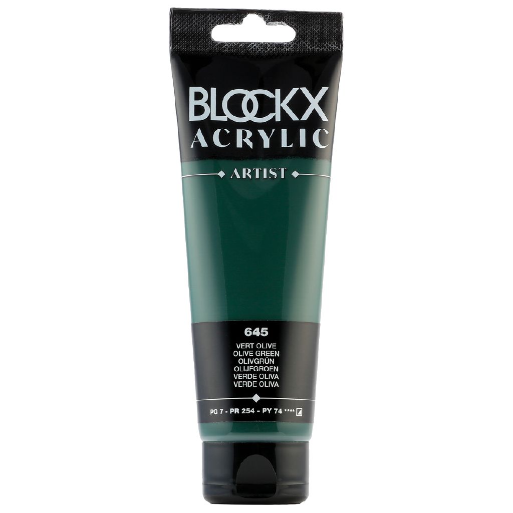 BLOCKX Acrylic Tube Olive Green 120ml | The Warehouse