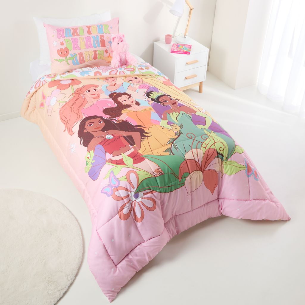 Disney Princess Comforter Set 2 Piece King Single | The Warehouse