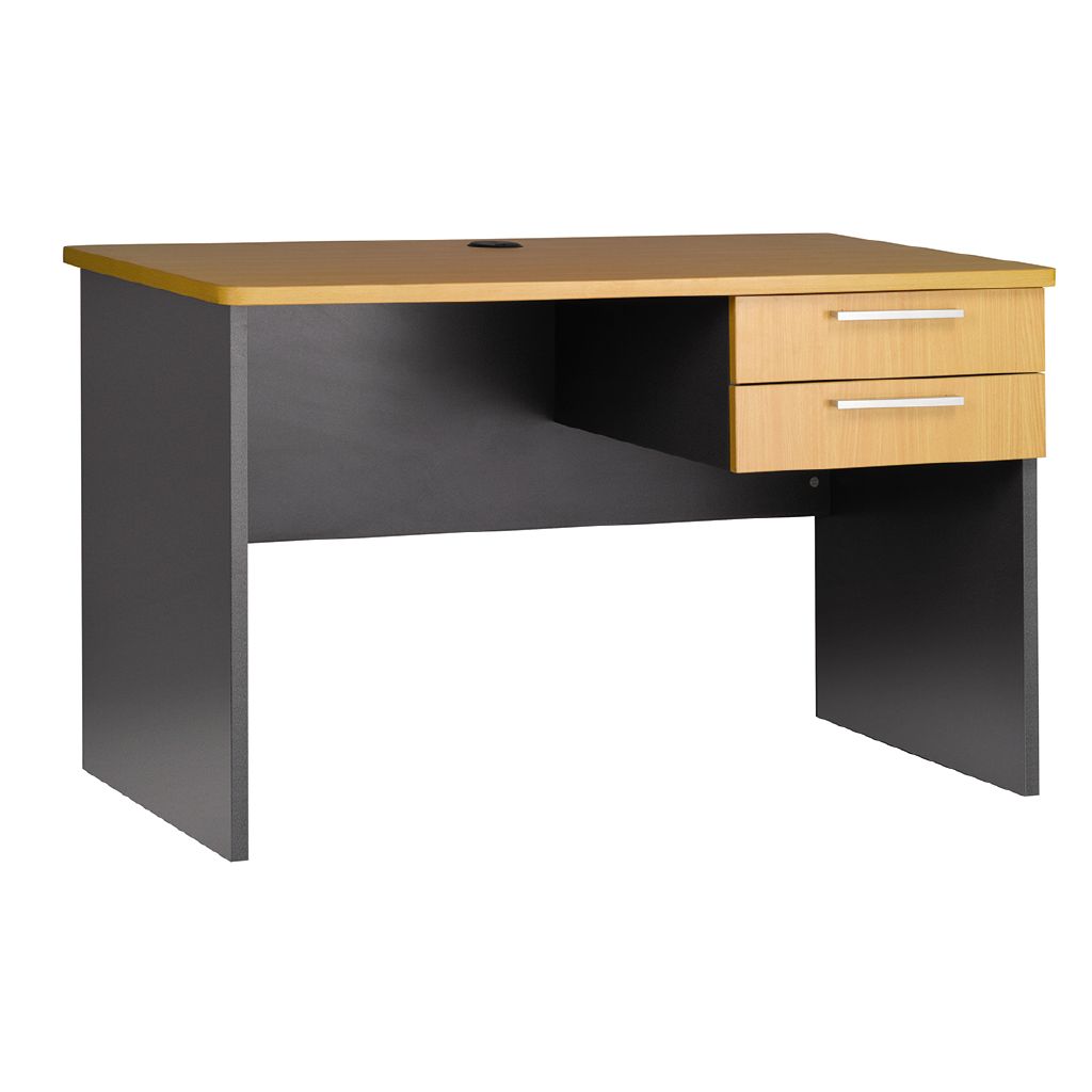 Jasper J Emerge Desk 1200 Beech/Ironstone | The Warehouse