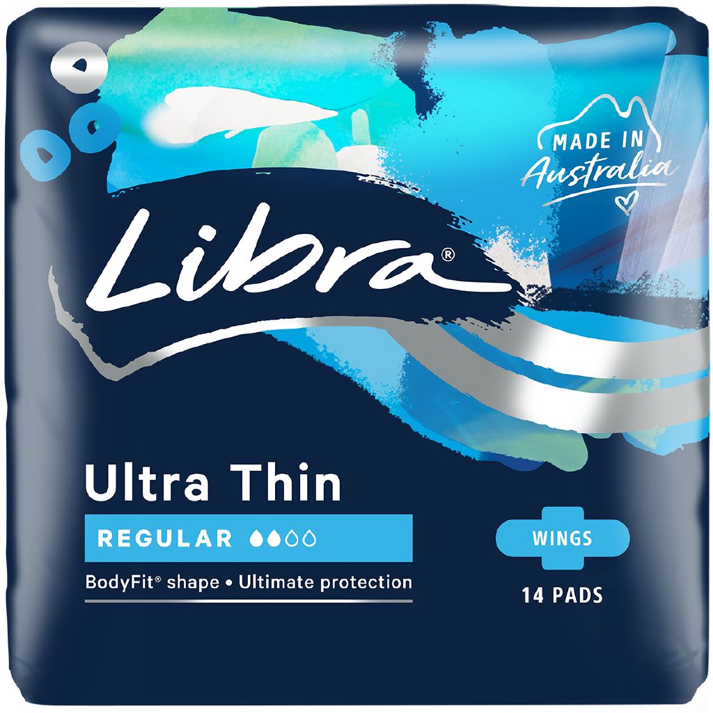 Libra Regular Ultra Thin Wings Pads 14 Pack | The Warehouse