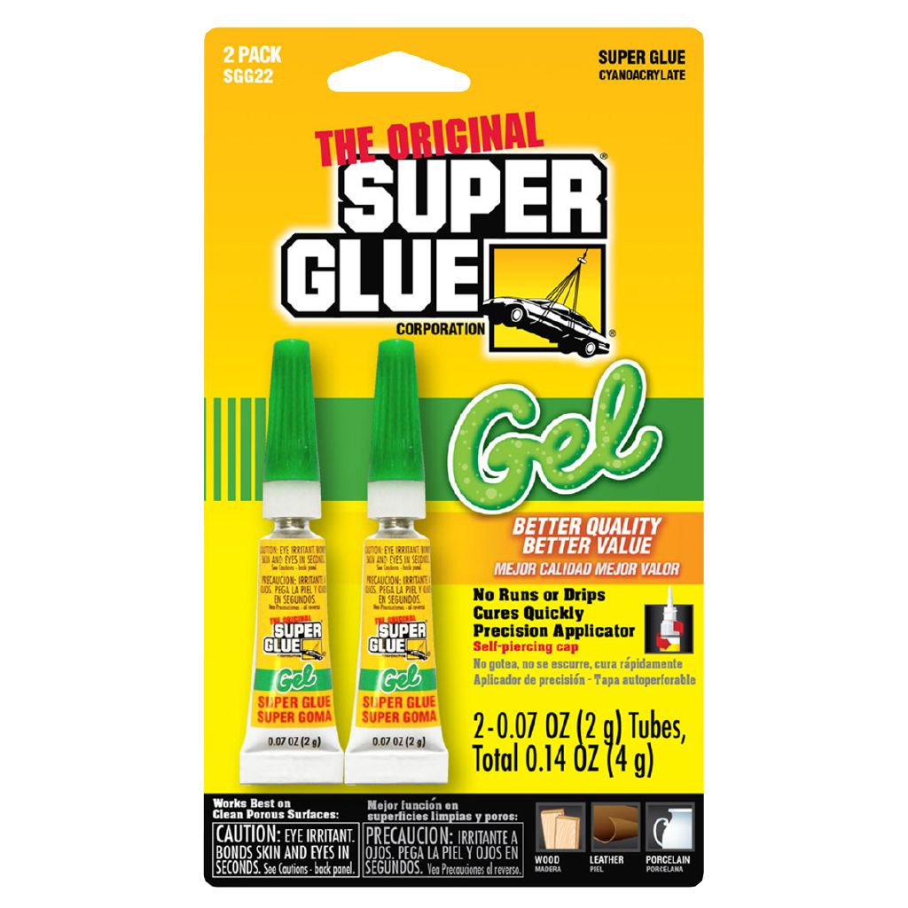 The Original Super Glue SGG22-12 Gel Tube 2g 2 Pack | The Warehouse