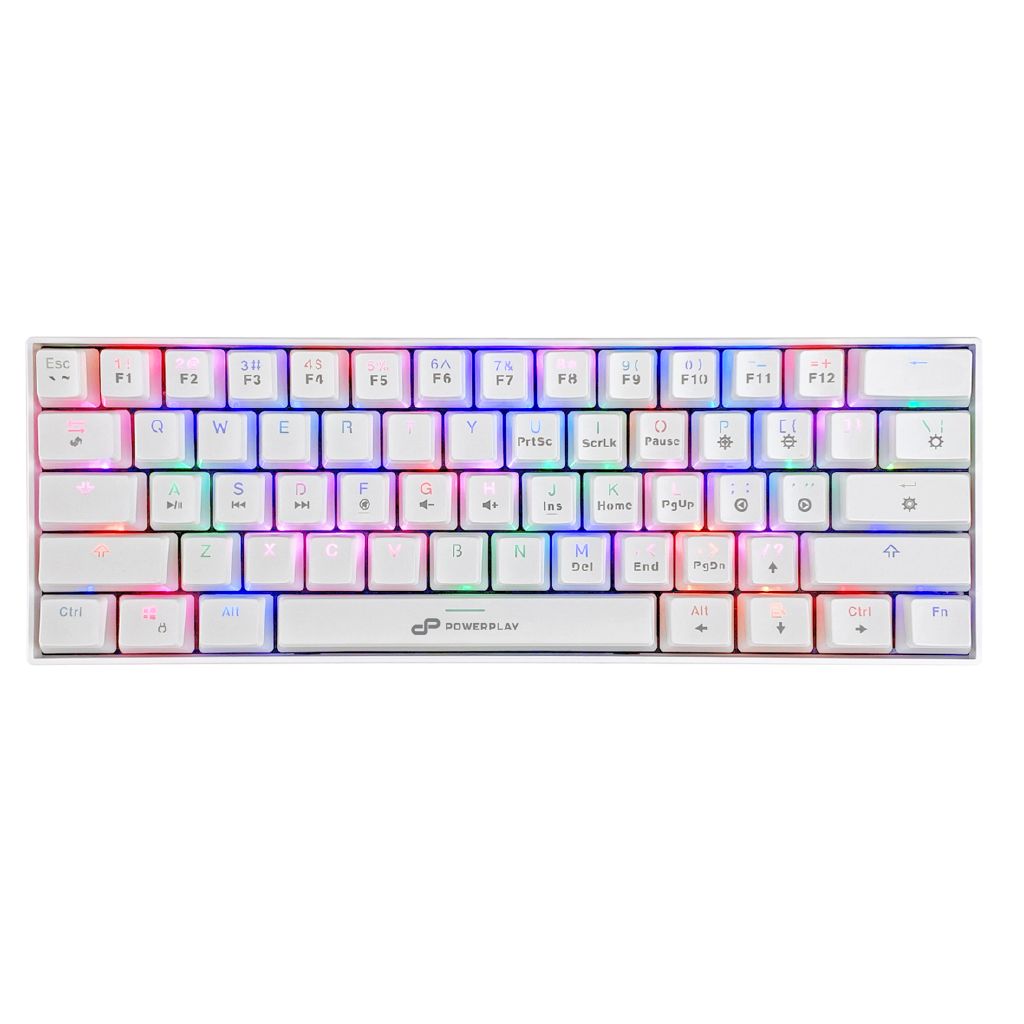 PowerPlay Mini Mechanical Keyboard White | The Warehouse