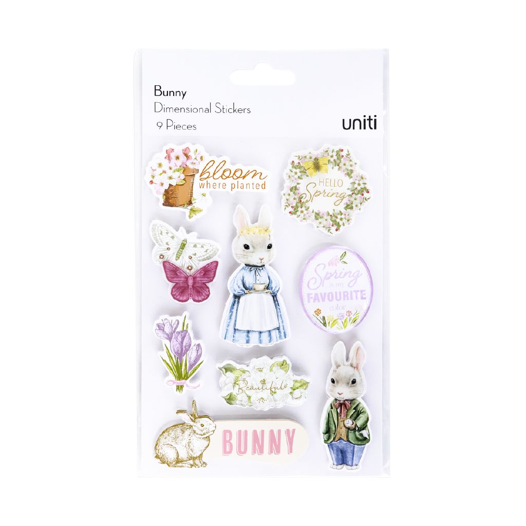 Uniti Bunny Dimensional Stickers | The Warehouse