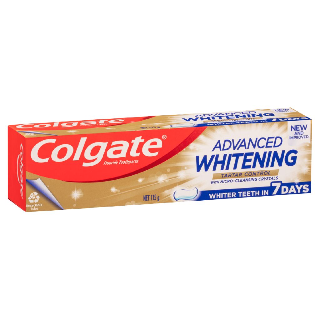 Colgate Advanced Whitening Tartar Control Toothpaste 115g | The Warehouse