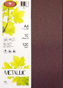 Direct Paper Metallic Paper 120gsm Ruby A4 10 Pack Red Mid | The Warehouse